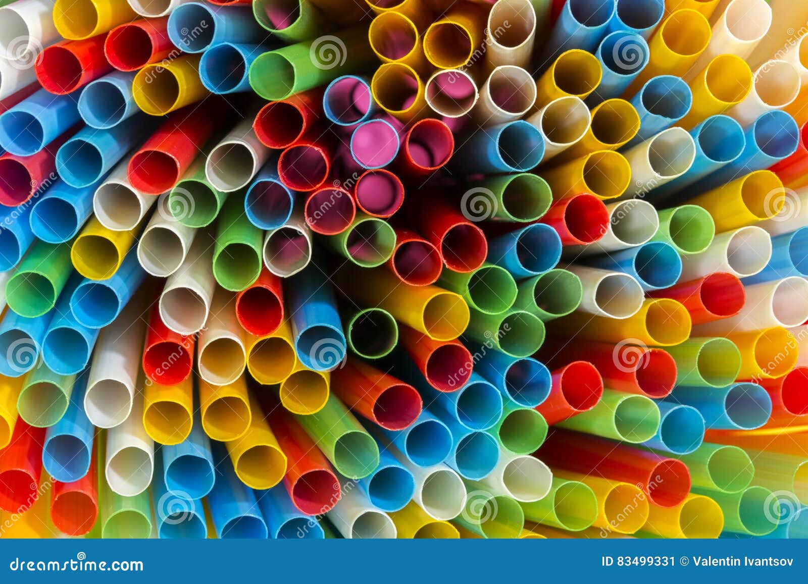 Abstract Image of Colorful Plastic Tubes Close-up Stock Image - Image ...