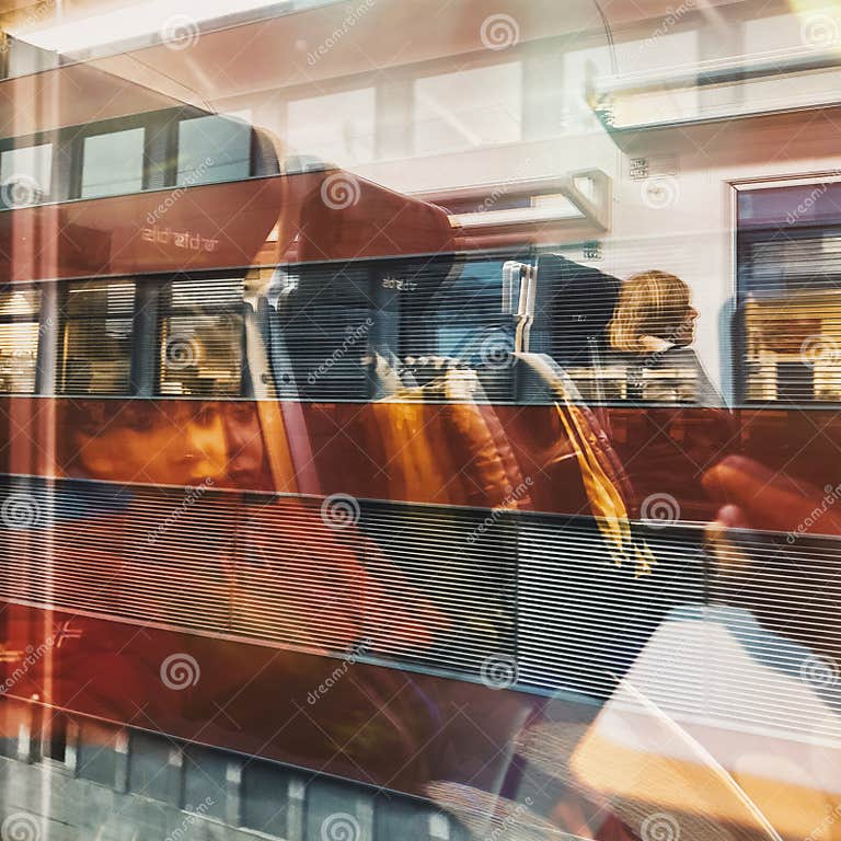 Abstract Image Composed of Overlapping Layers in the Glass Stock Image ...