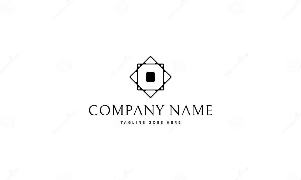 Square vector logo image stock vector. Illustration of background ...