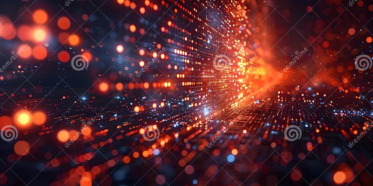 Abstract Image of Computer Software Coding and Programming with a ...