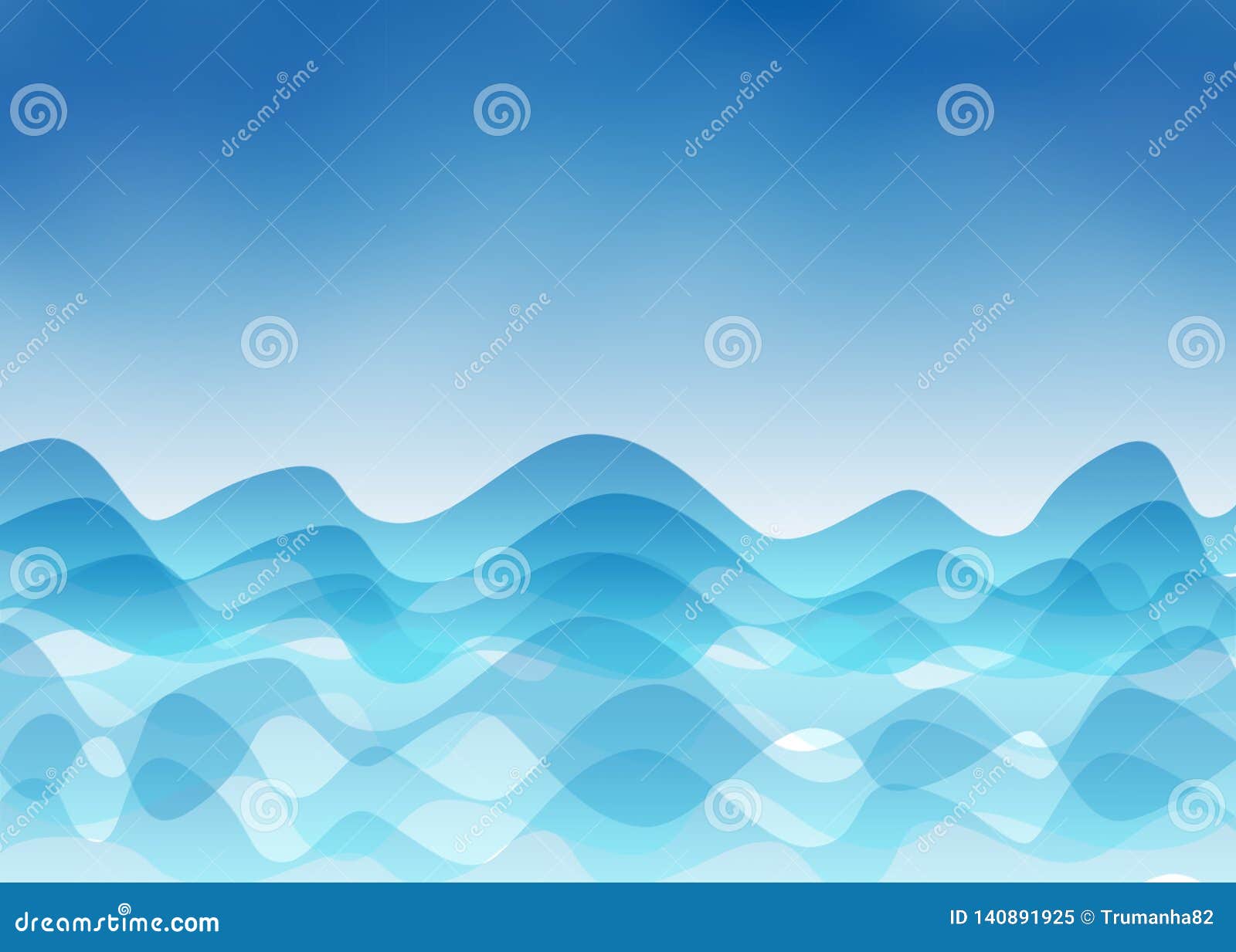 Curling Waves Clipart. Swiling Water Barrels. Vector Illustration ...