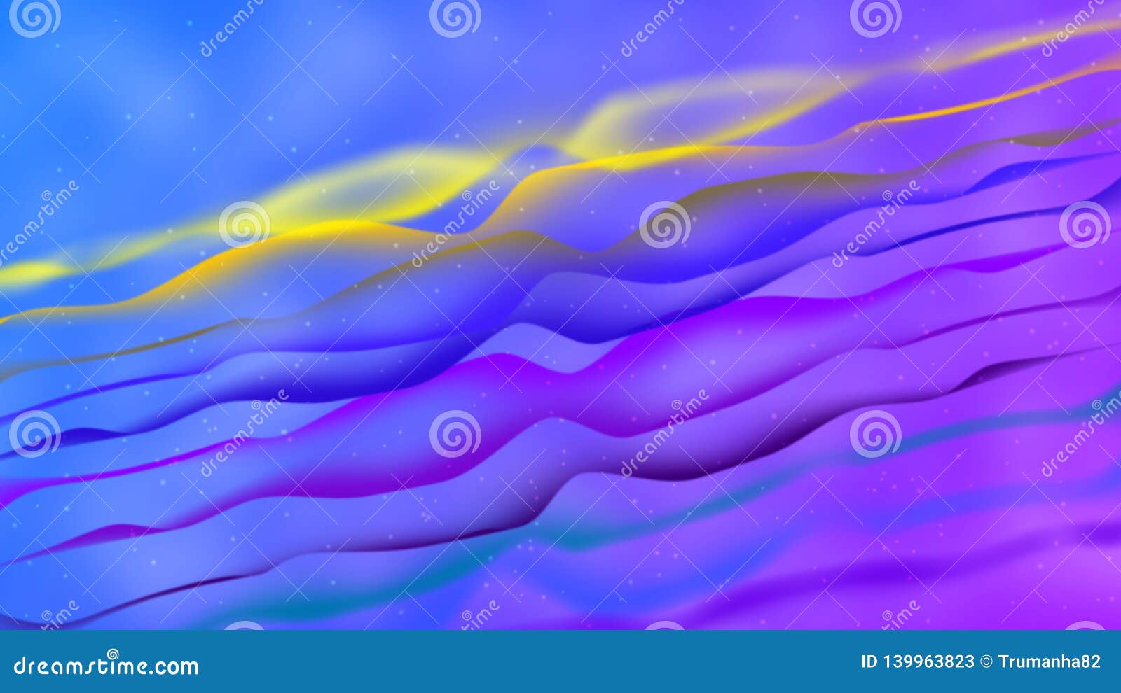 Abstract Waves and Curves in Purple and Blue Background Stock Image ...