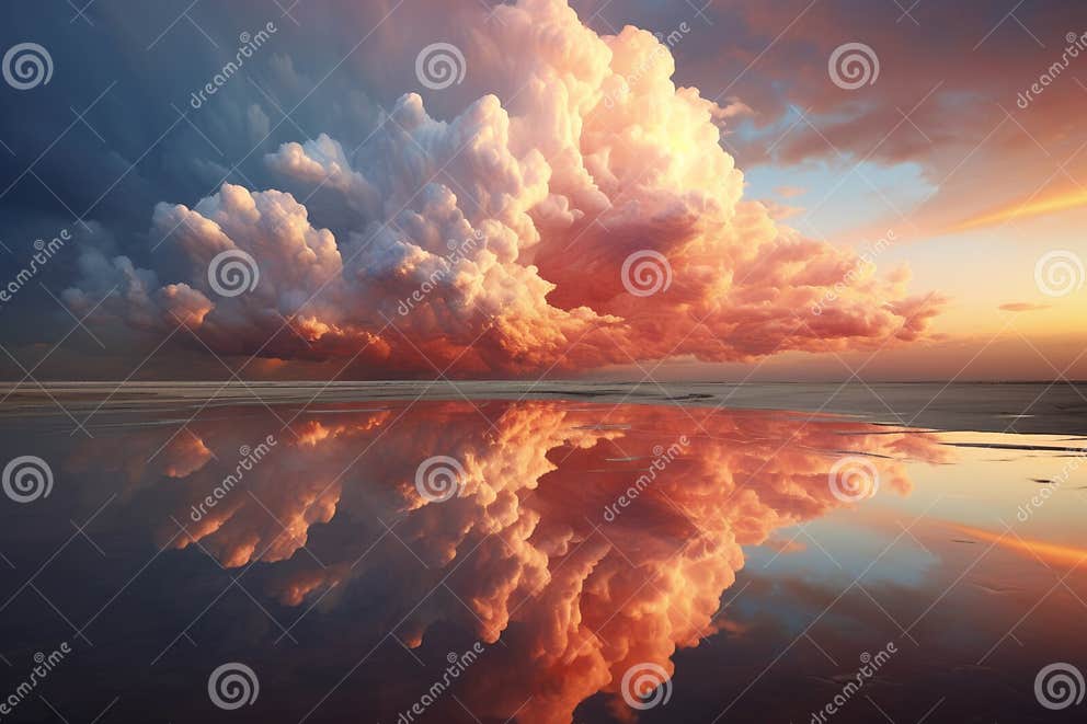 An Abstract Image of Distorted Cloud Formations Stock Illustration ...