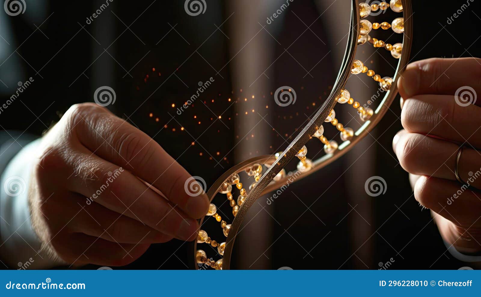 Abstract Image of DNA Strand Stock Illustration - Illustration of ...