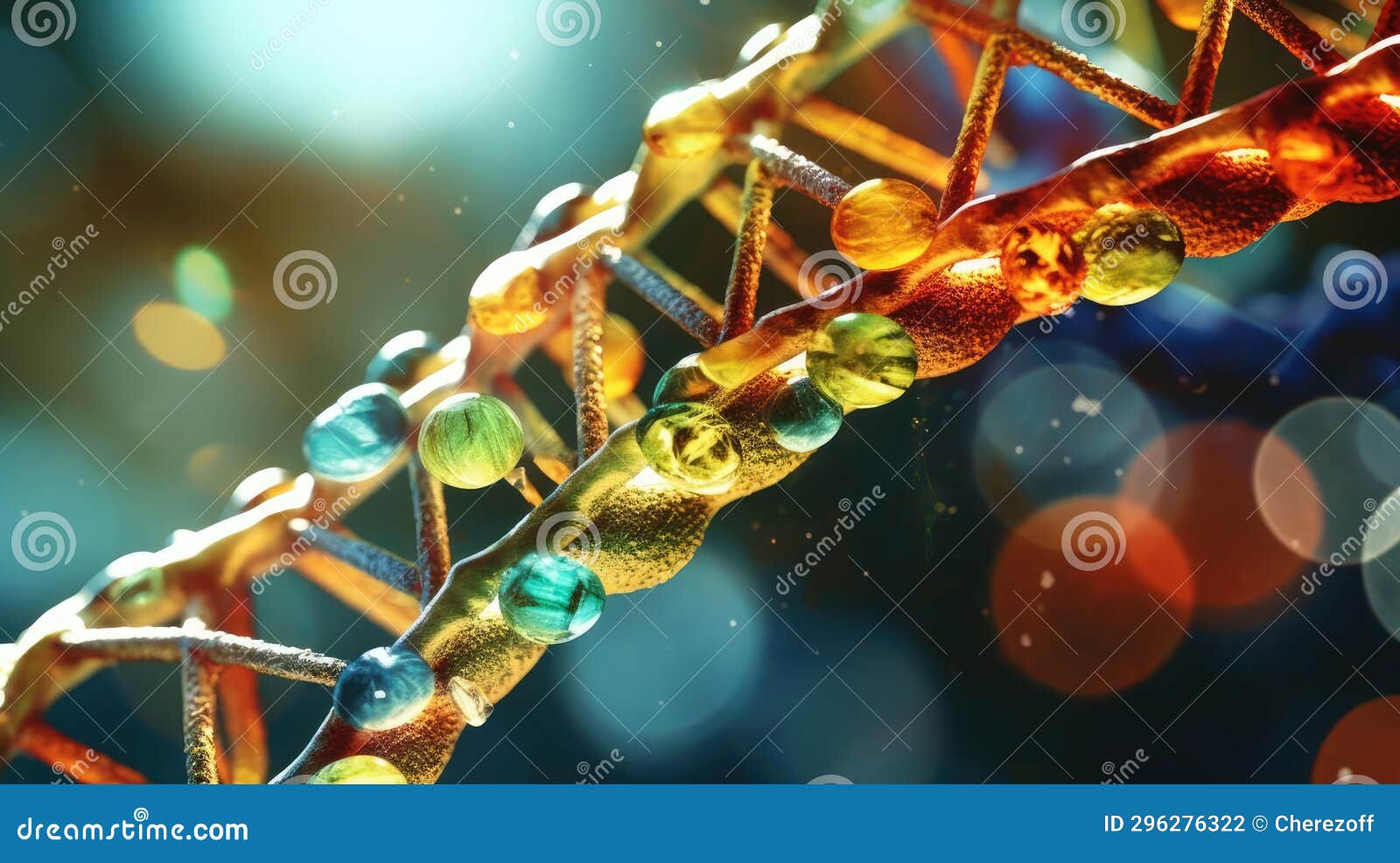 Abstract Image of DNA Strand Stock Illustration - Illustration of helix ...