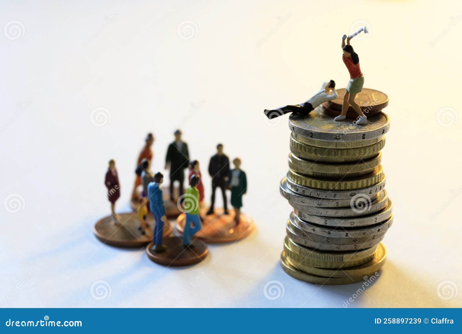 Abstract Image of Economic Inequality Stock Image - Image of finance ...