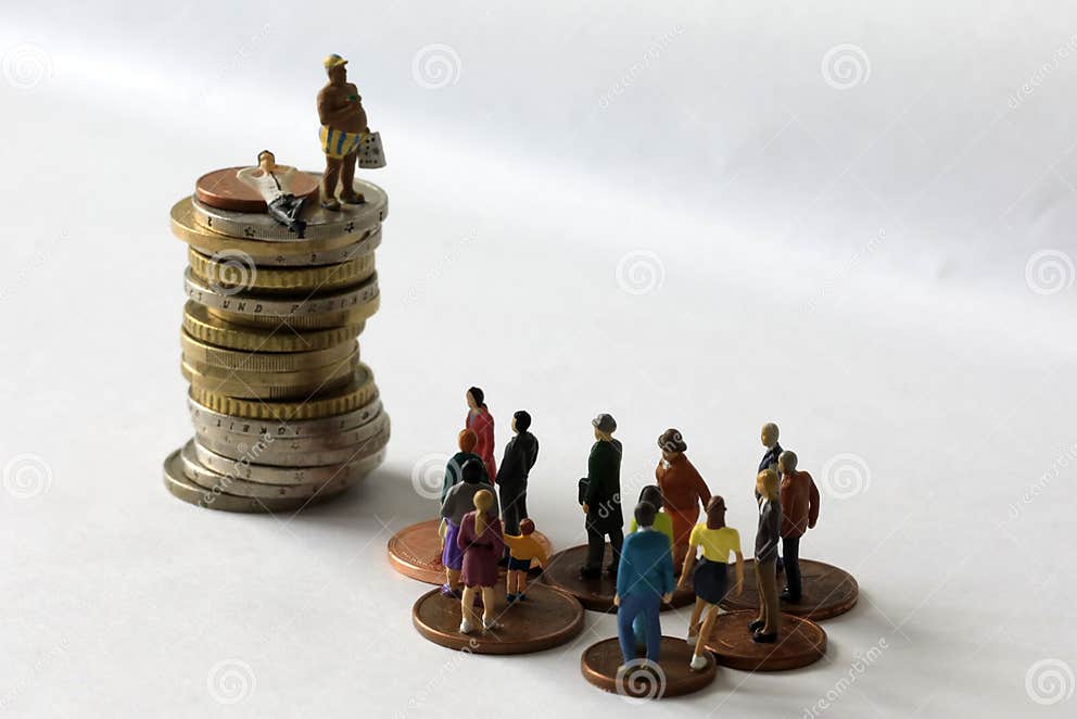Abstract Image of Economic Inequality Stock Photo - Image of poverty ...