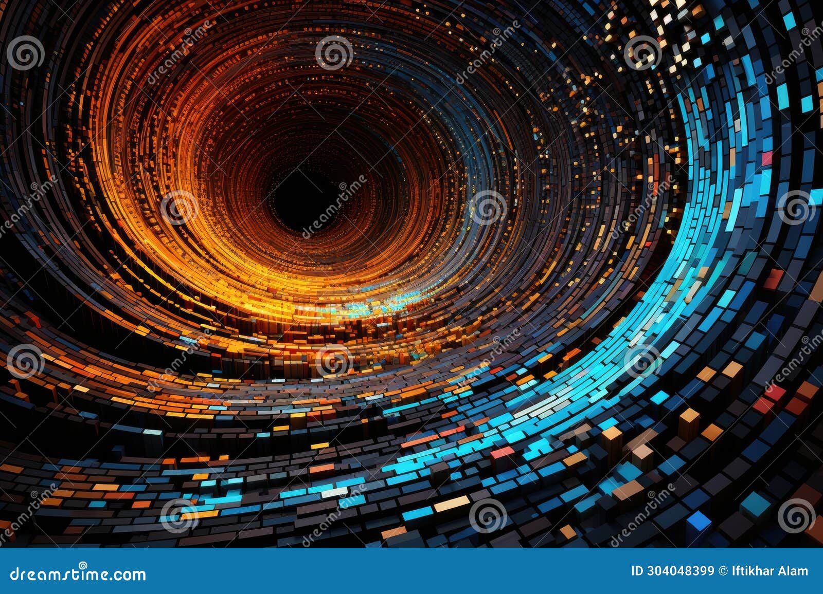 An Abstract Image Featuring a Vibrant and Colorful Circular Object ...