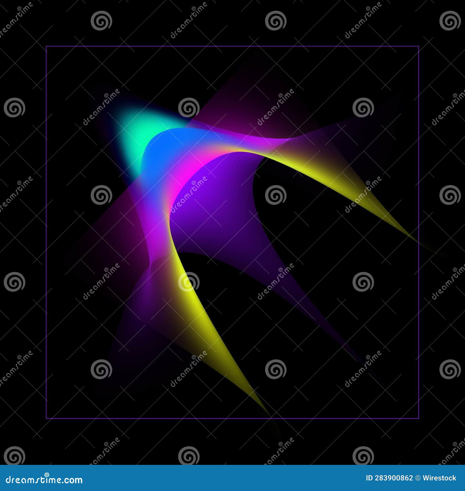 Abstract Image Featuring a Vibrant Pattern of Multicolored Shapes on a ...