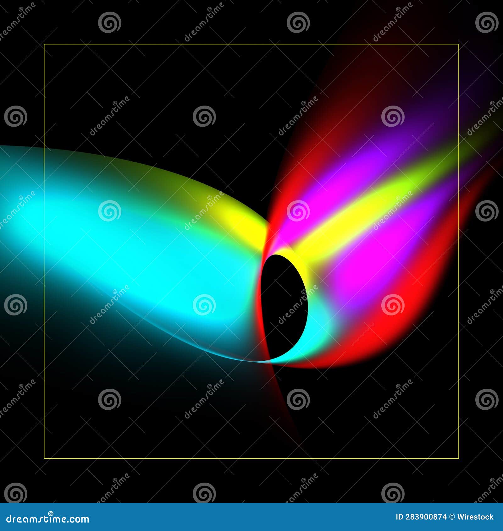 Abstract Image Featuring a Vibrant Pattern of Multicolored Shapes on a ...