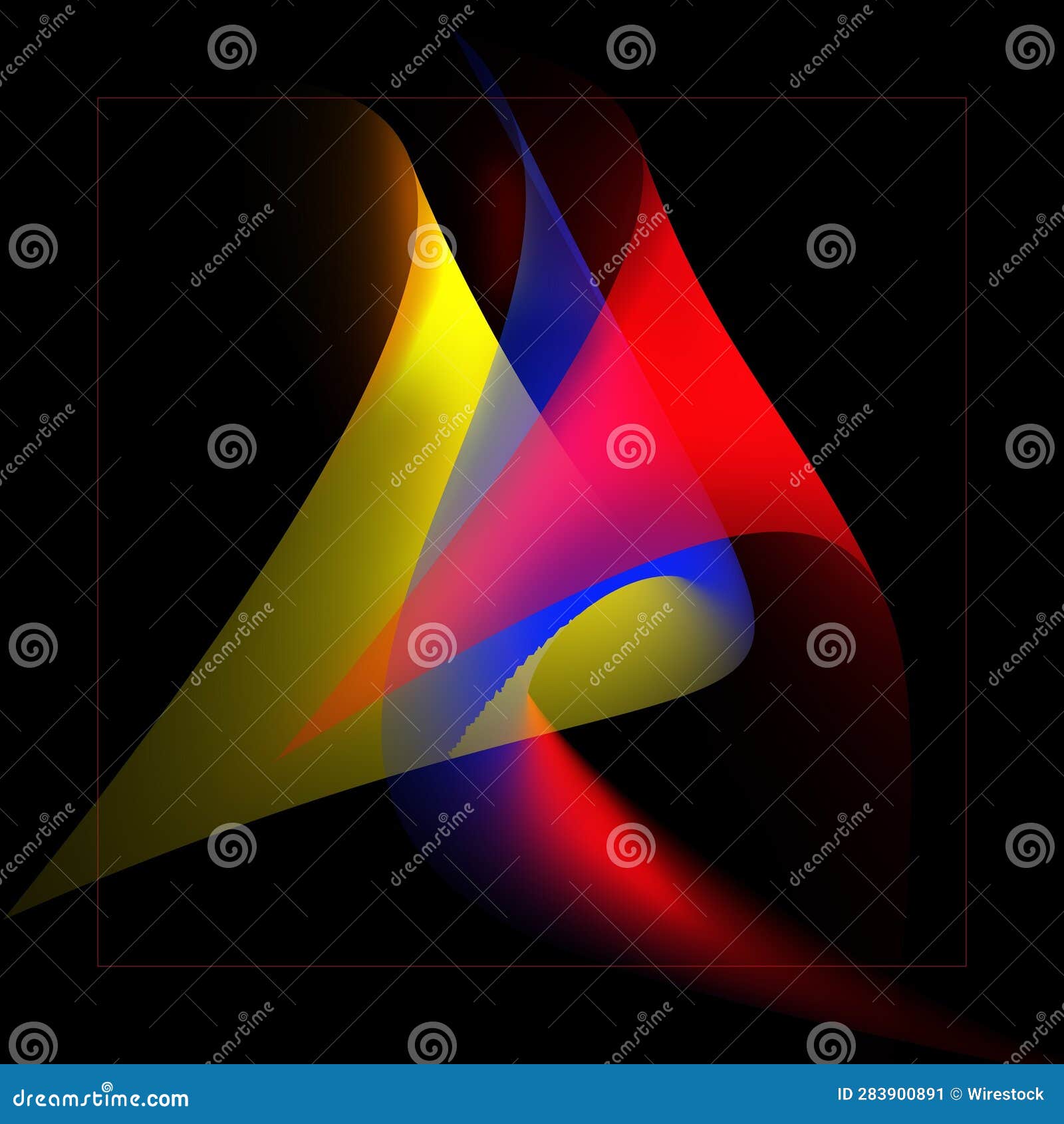 Abstract Image Featuring a Vibrant Pattern of Multicolored Shapes on a ...