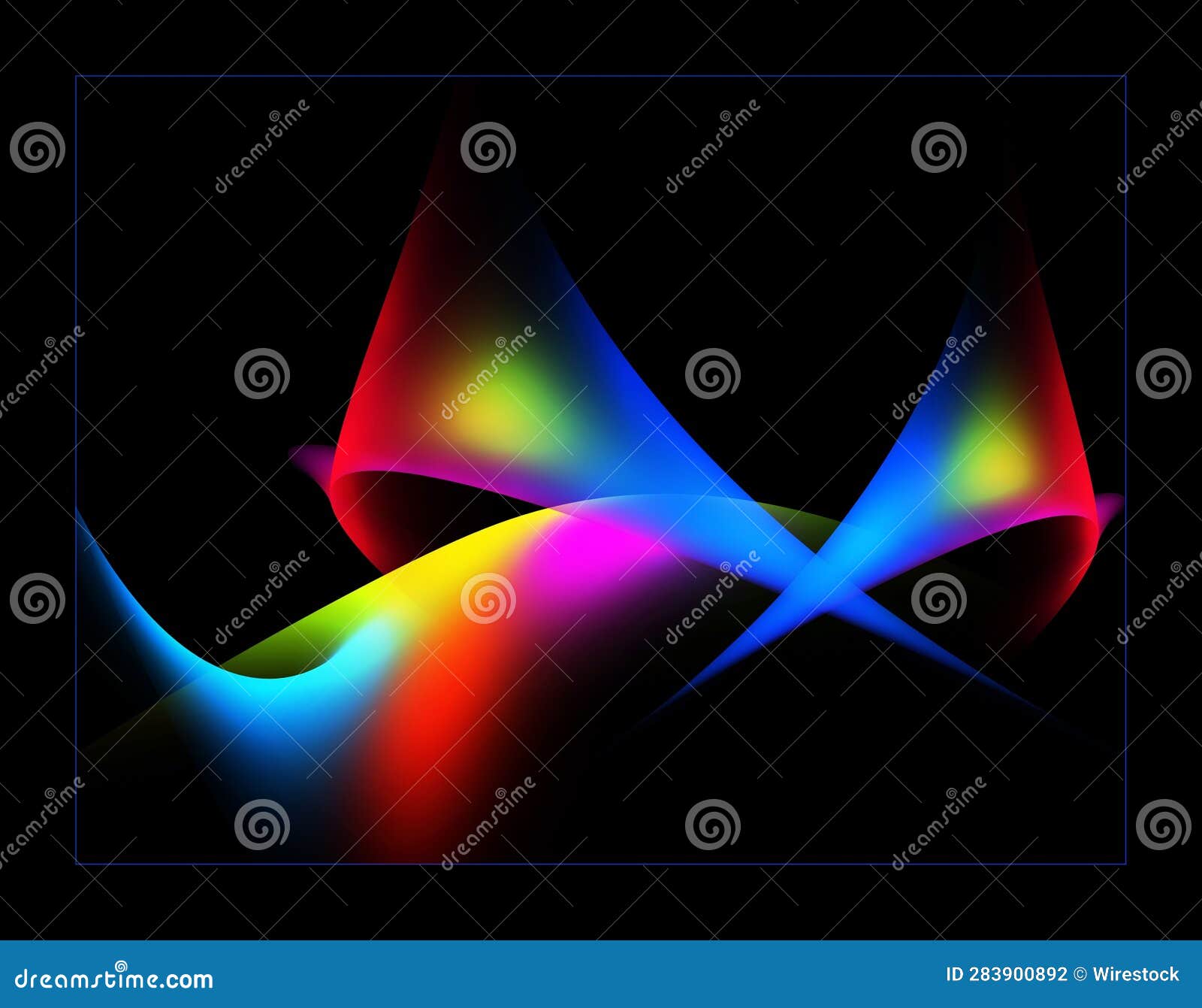 Abstract Image Featuring a Vibrant Pattern of Multicolored Shapes on a ...