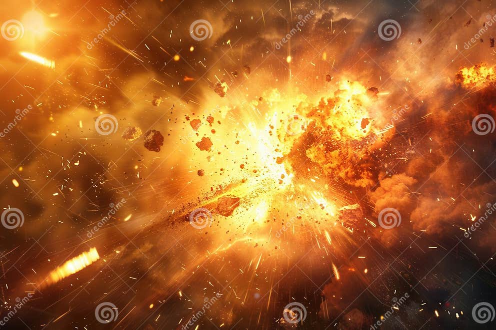 Dynamite Explosion. Exploding Background Concept Stock Illustration ...