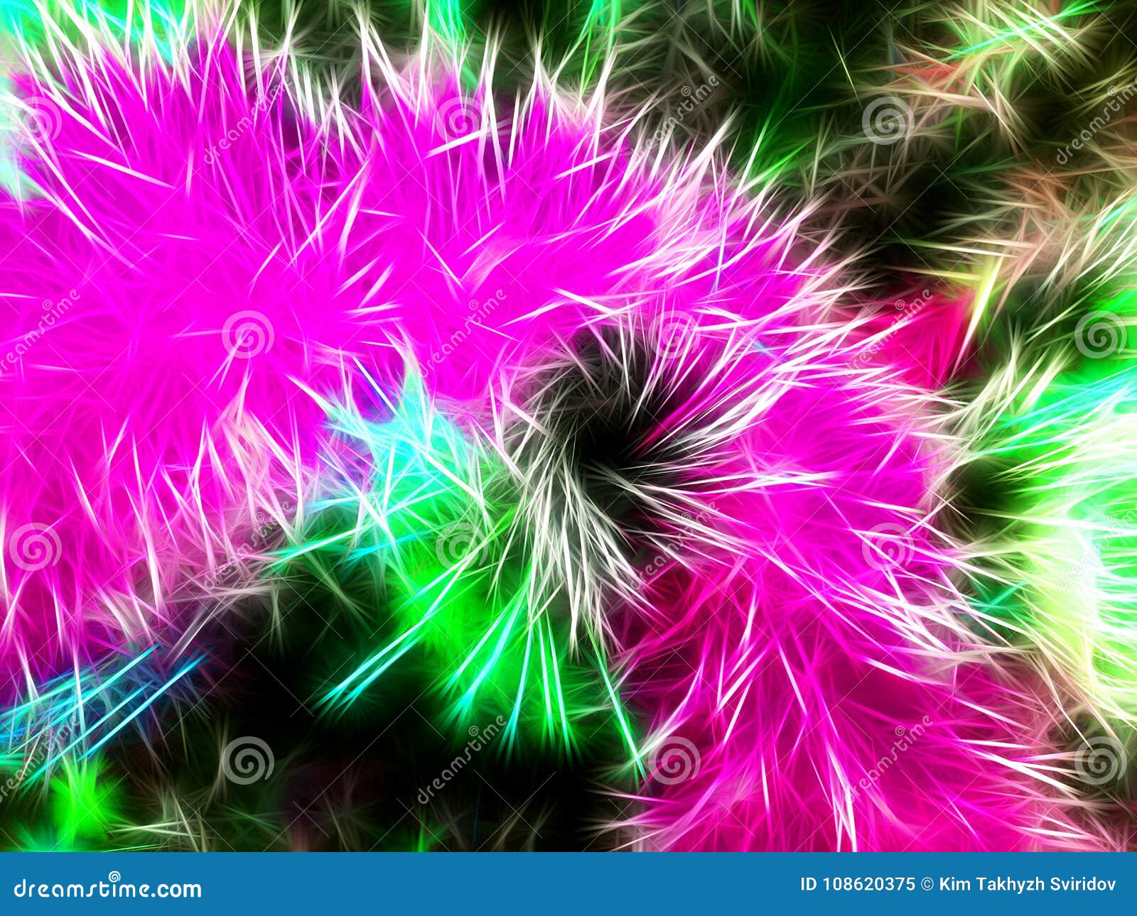 Abstract Image of a Figure in Neon Light Stock Illustration ...