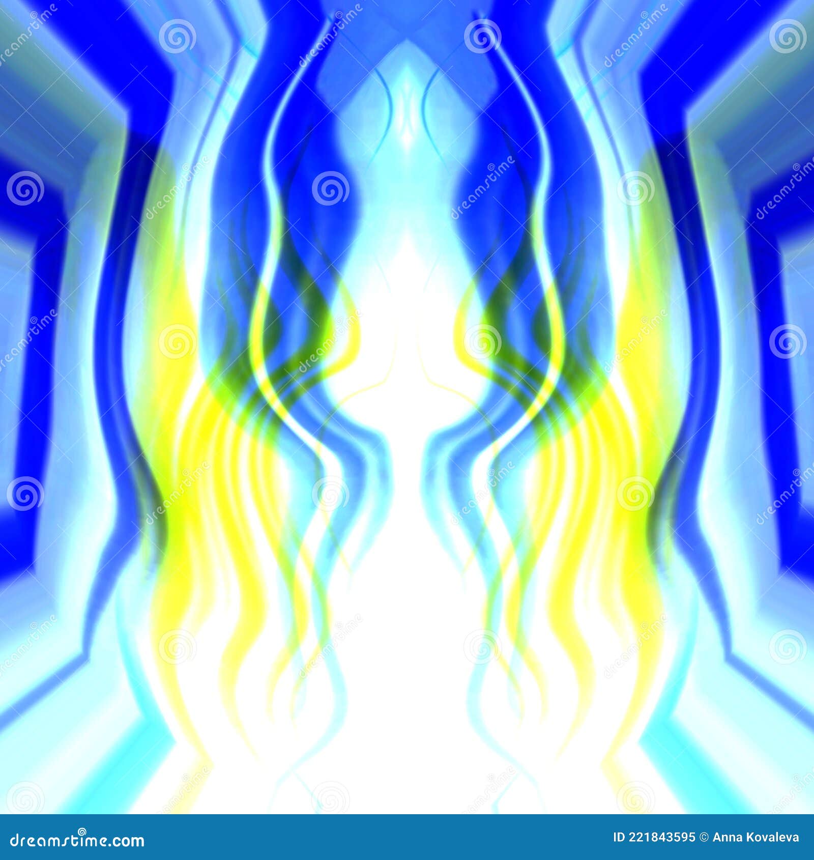 Abstract Image of Fire, Flame. a Symmetrical Image Stock Illustration ...