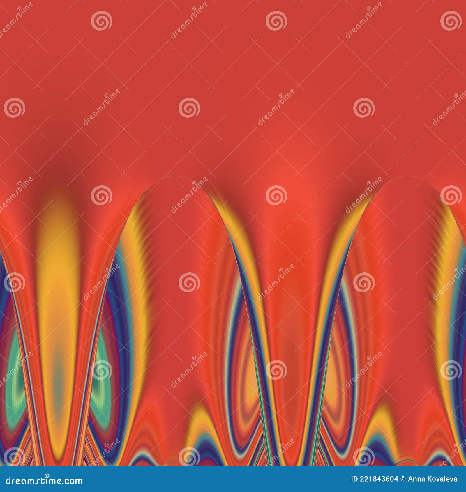 Abstract Image of Fire, Flame. a Symmetrical Image Stock Illustration ...