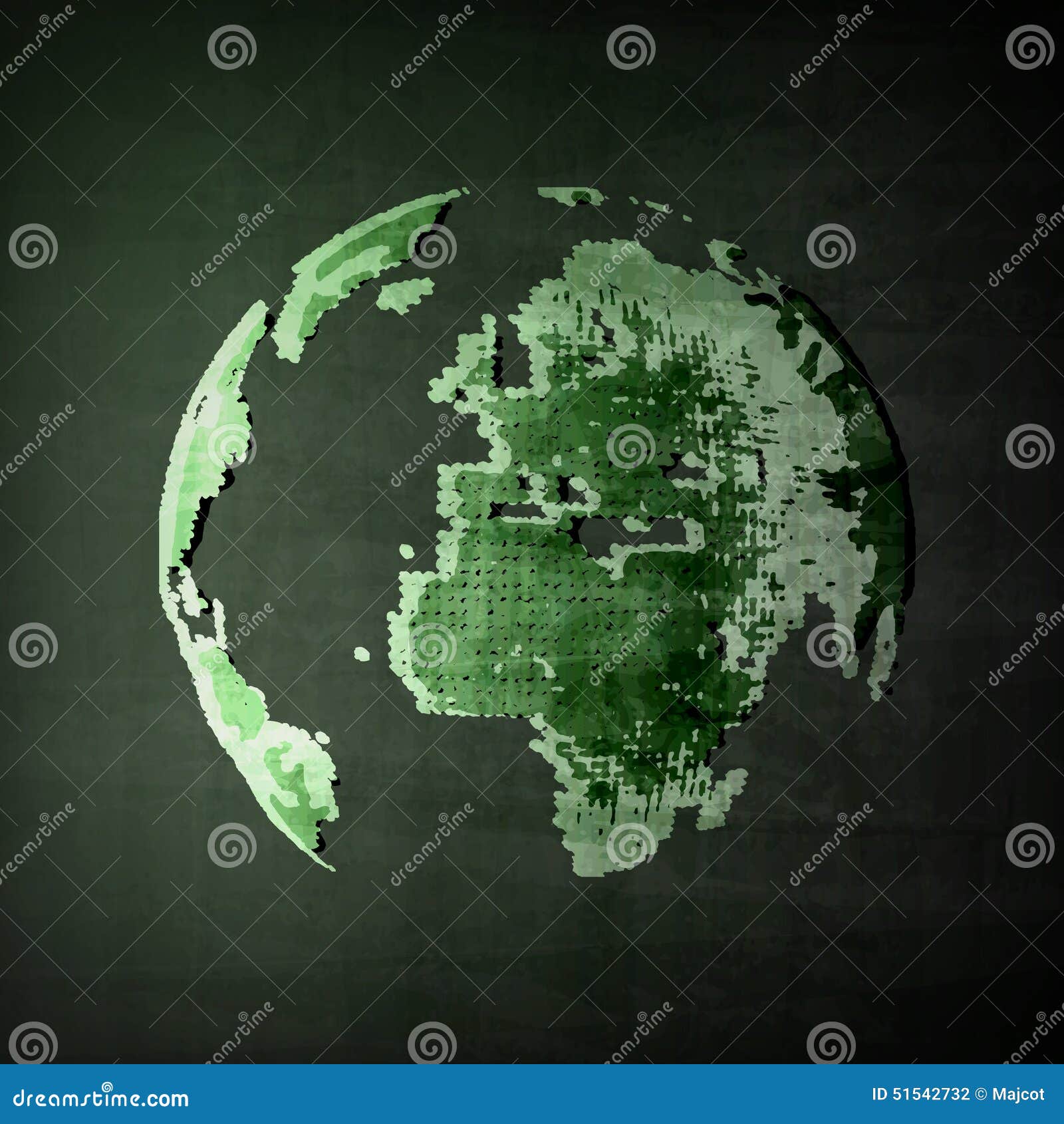 Abstract image of globe stock vector. Illustration of concept - 51542732