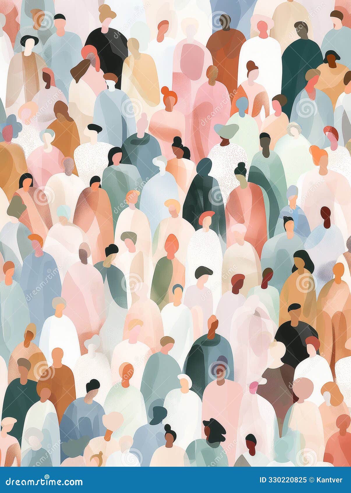 Abstract Image of Group of People Stock Illustration - Illustration of ...