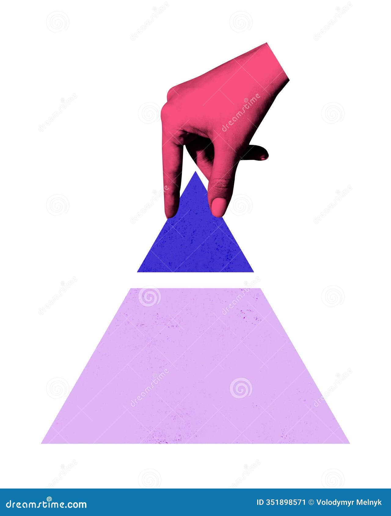 Pyramid, Layers Chart Infographic Vector Elements With Different ...