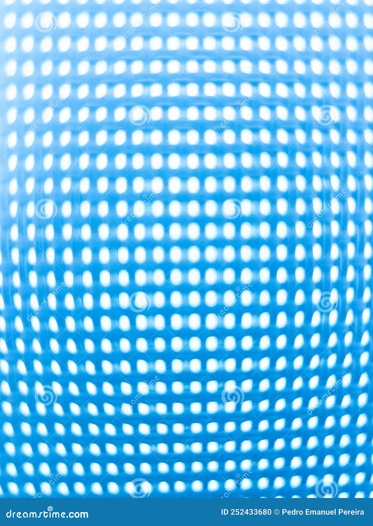 Abstract Image of a Kind of Blue Net with. Several Holes Stock Photo ...
