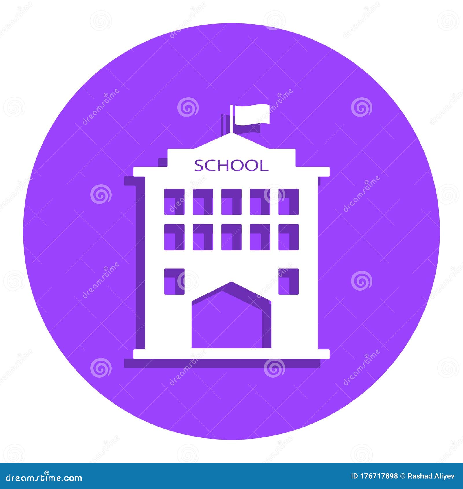 Abstract Image of a Large Truncated Circle Badge Icon. Simple Glyph ...