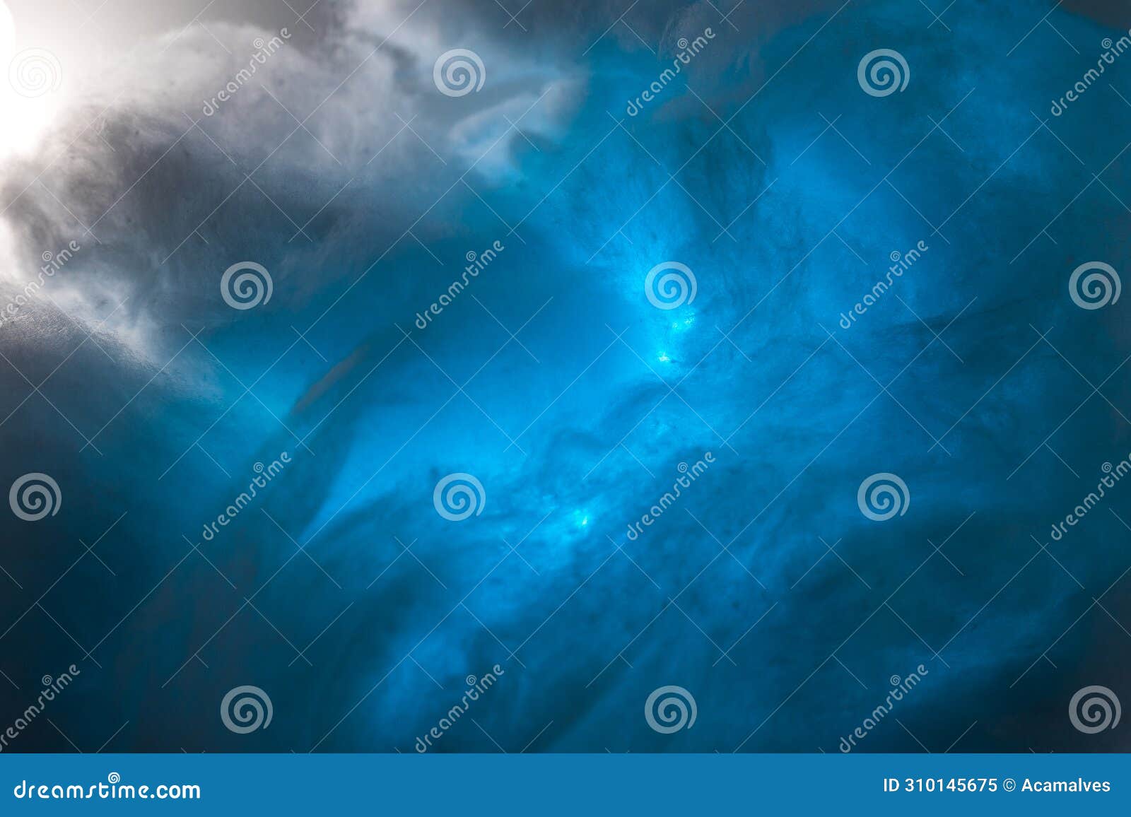 Abstract Image Made Using Colored Light and Cotton Snow, Artificial ...