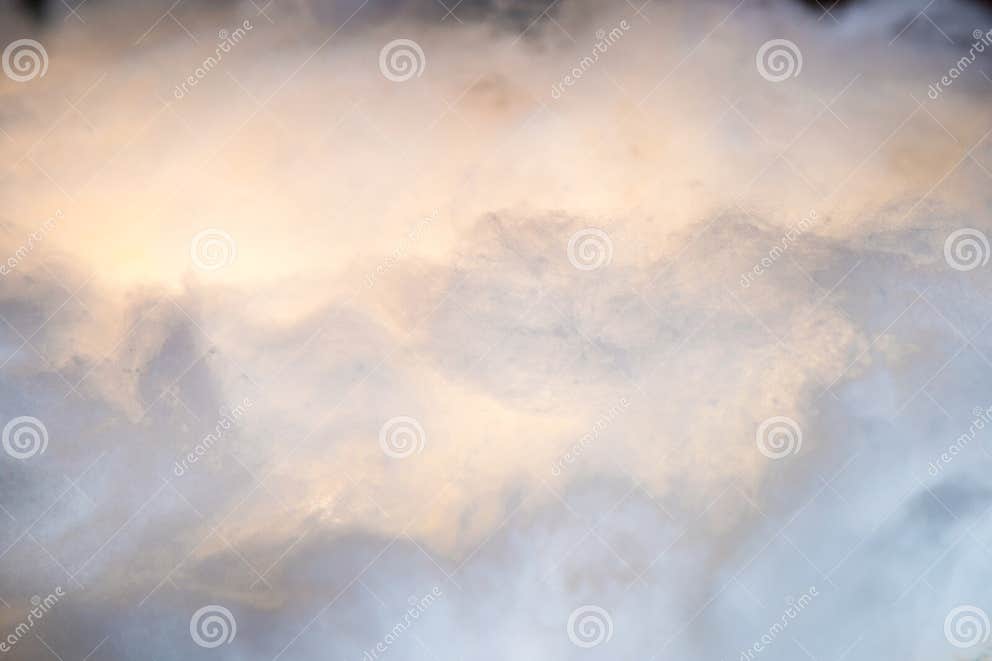 Abstract Image Made Using Colored Light and Cotton Snow, Artificial ...