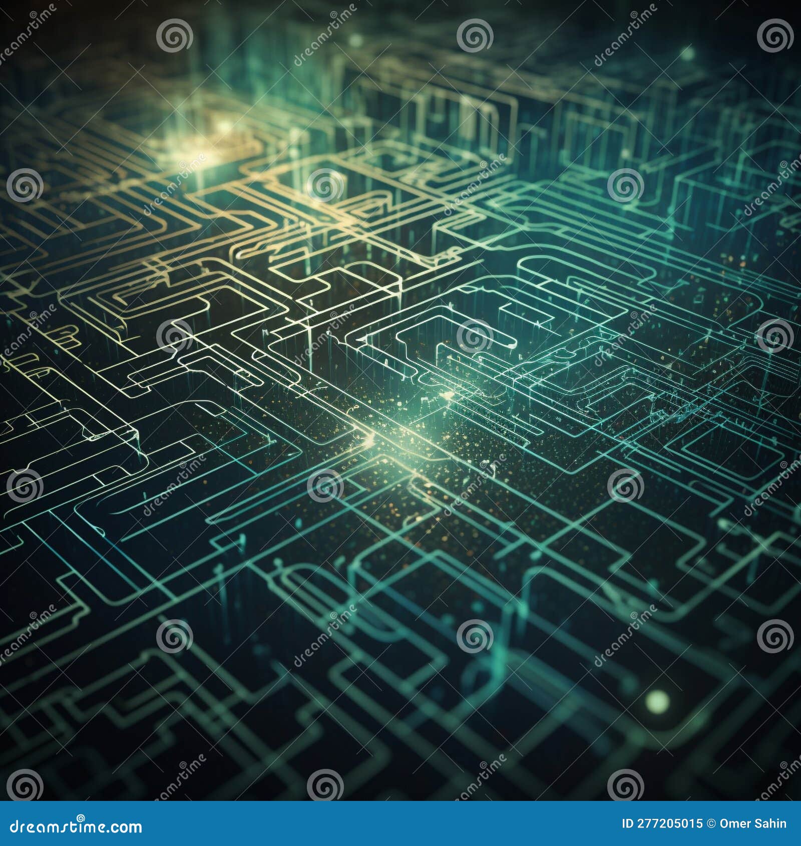 Abstract Image of Maze Made Up of Financial Charts and Data for ...