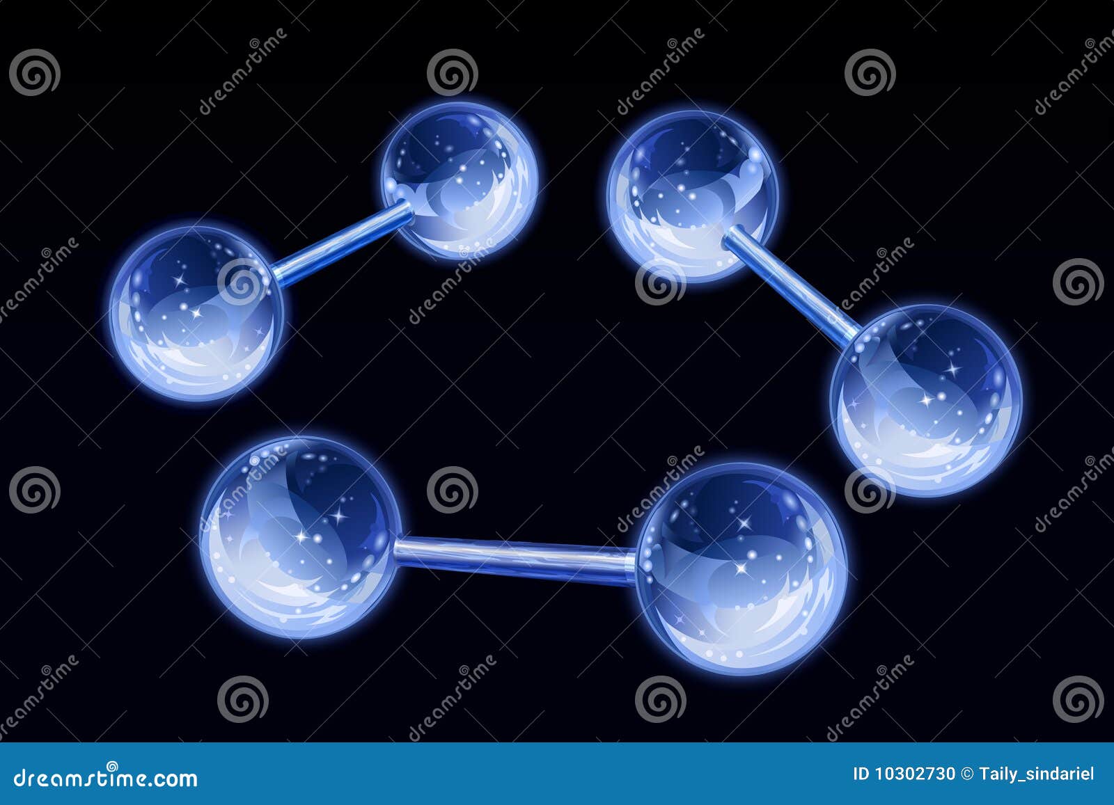 Two Molecules Of Oxygen On White Background, Illustration Stock Image ...