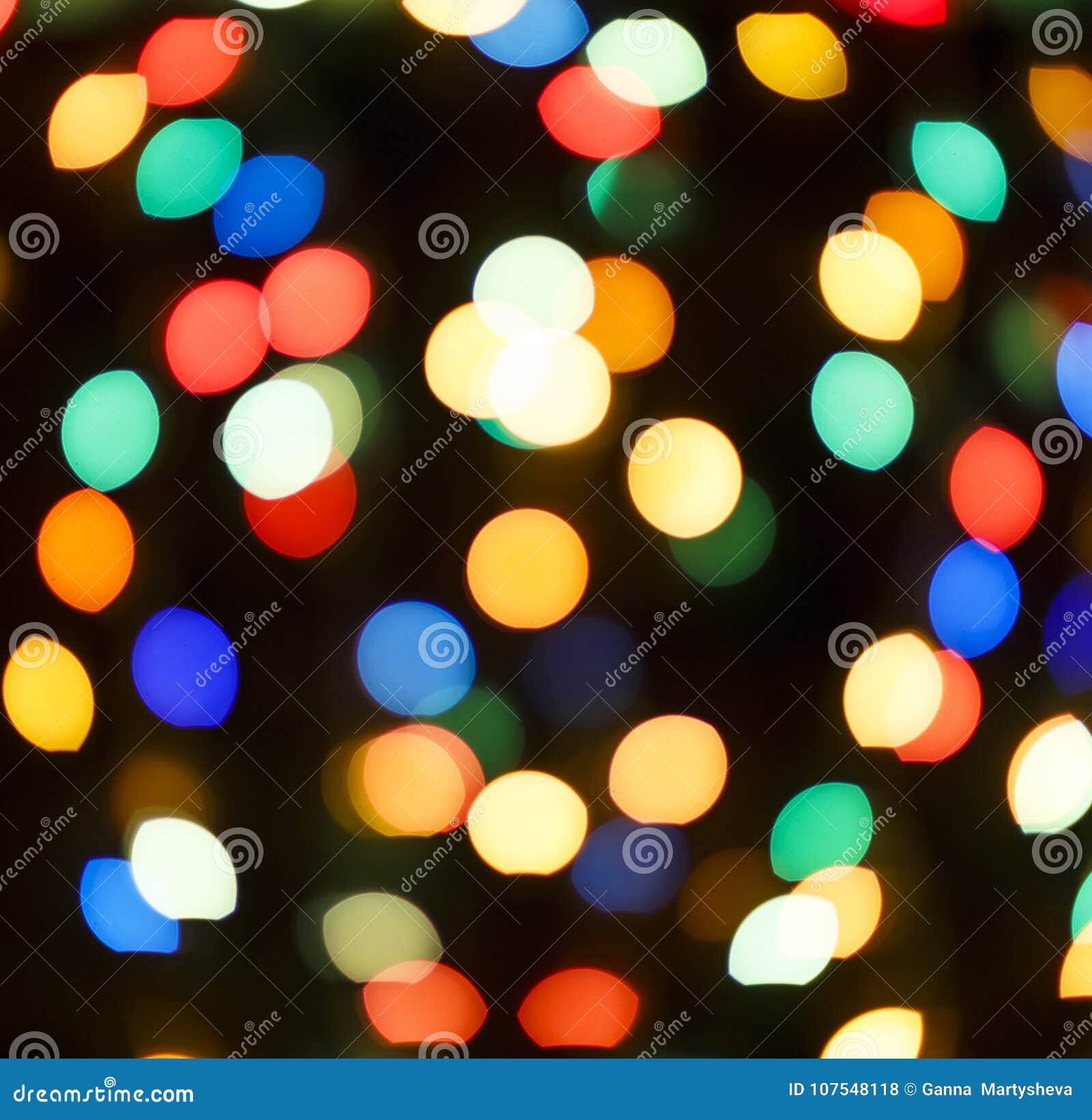 Abstract Image. Multi-colored Bokeh on a Black Background Stock Photo ...