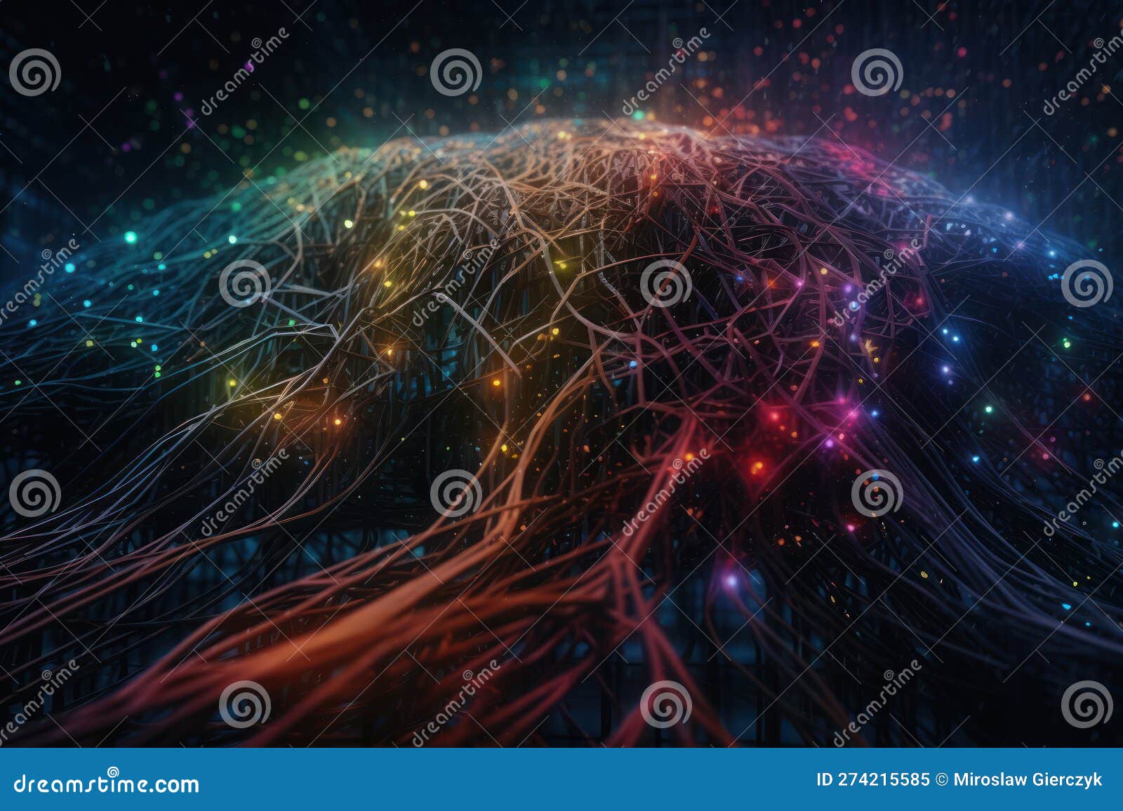 An Abstract Image of Neural Networks and AI Stock Illustration ... An Abstract Image of Neural Networks and AI Stock Illustration ...