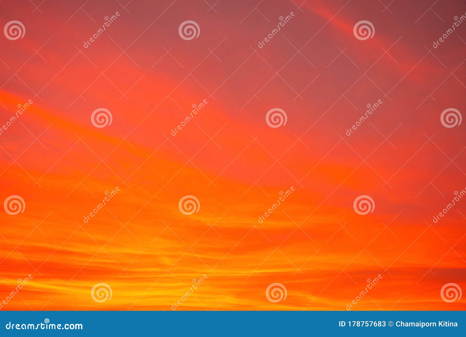 Abstract Image of Orange Dramatic Sky for Background Stock Image ...
