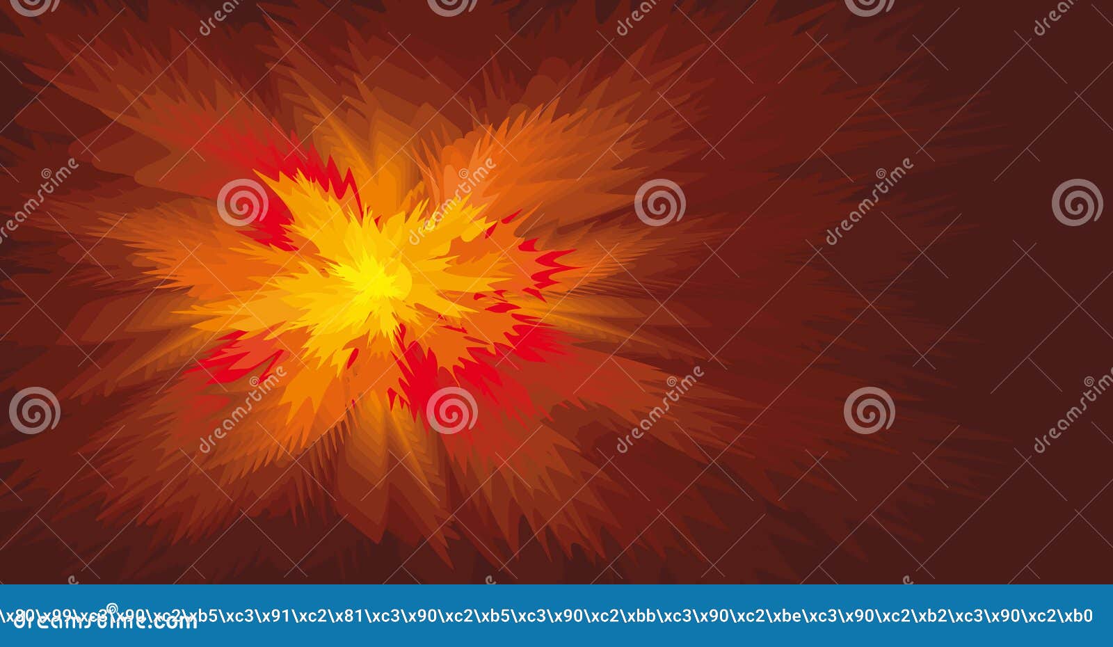 Abstract Image of an Orange Flash on a Brown Background Stock Vector ...