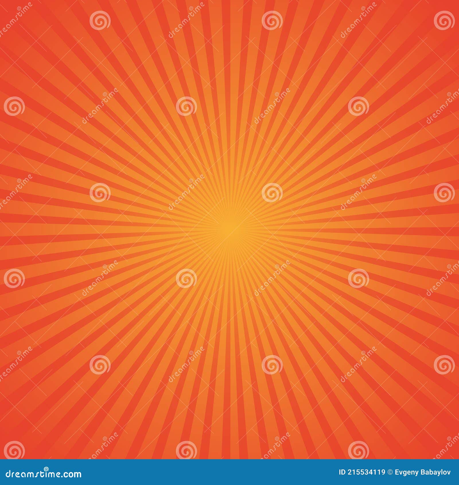 Abstract Image, Orange Rays of the Sun on a Red Background - Vector ...