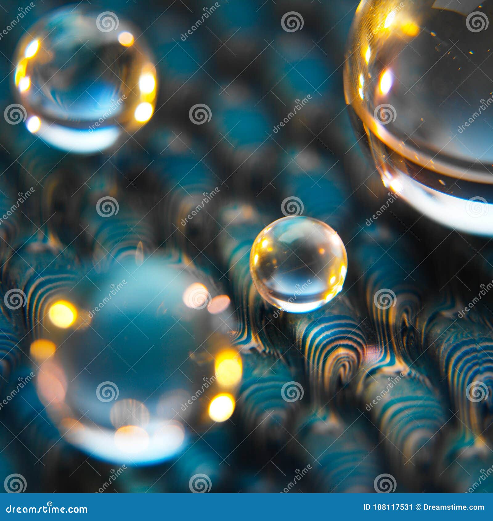 Abstract Image of Orbs on a Painted Surface Stock Image - Image of ...
