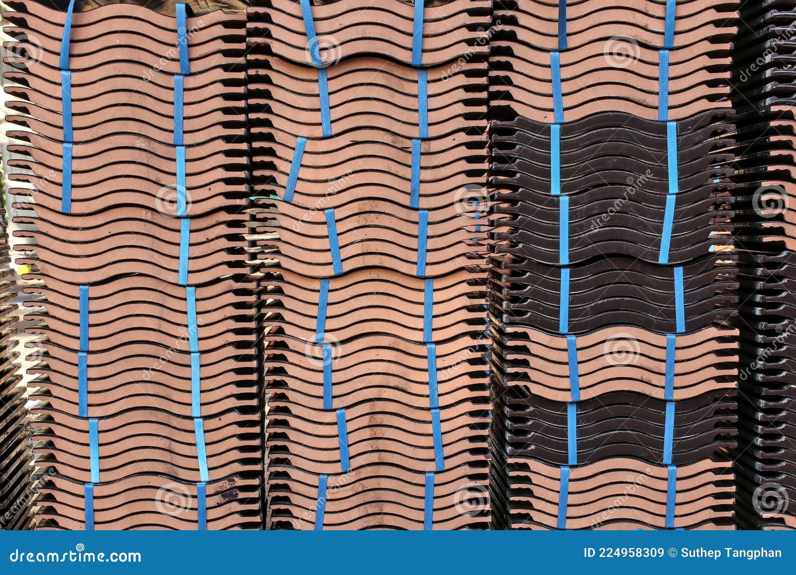 Abstract Image from Overlapping Vertical Roof Tiles Stock Image - Image ...