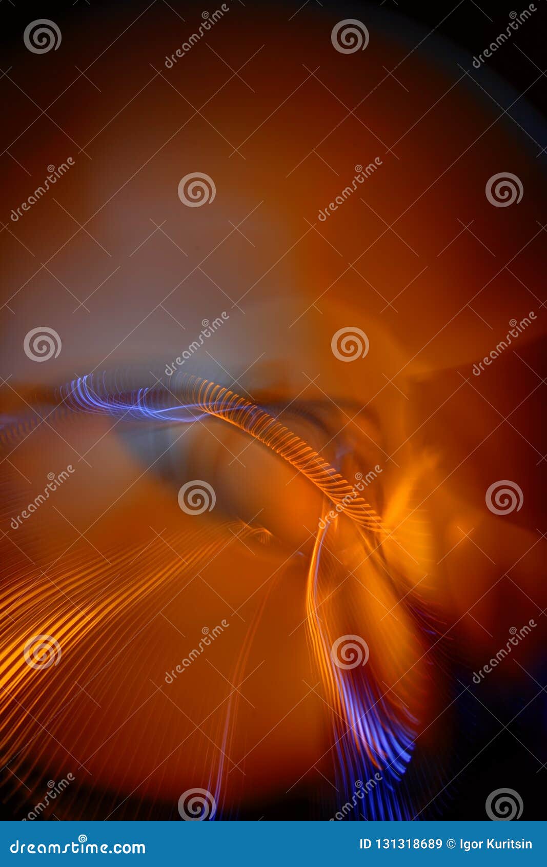 The Abstract Image Painted by Moving Light and Moving Objects. Stock ...