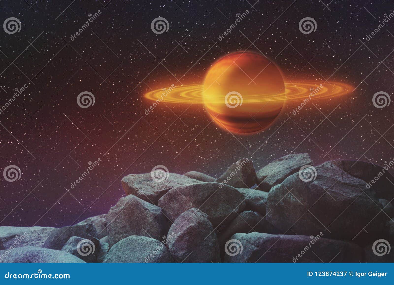 Abstract Image of a Parallel Universe, View from an Unknown Stone ...