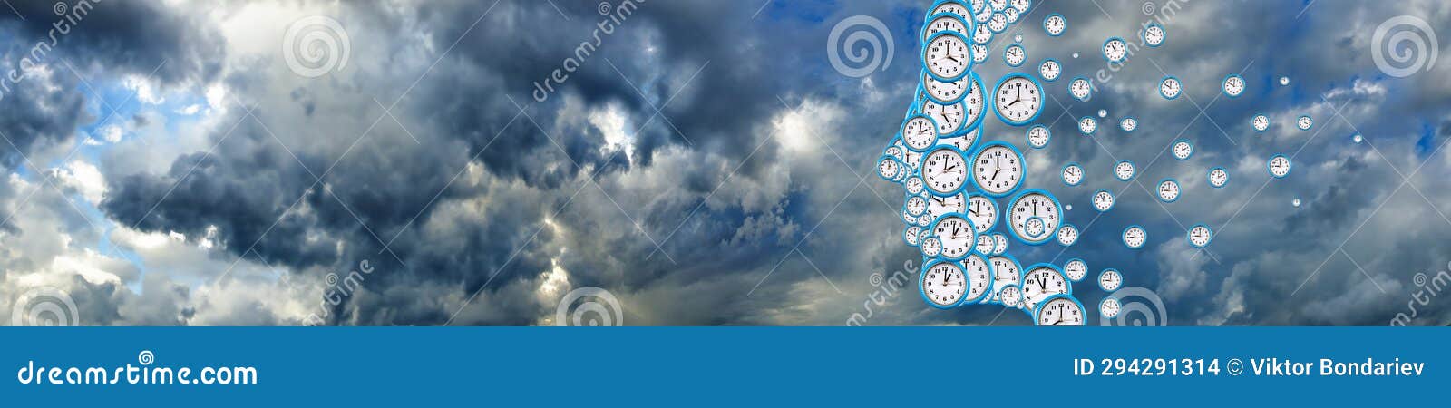 Abstract Image of a Person S Profile Symbolically Composed of Dials of ...