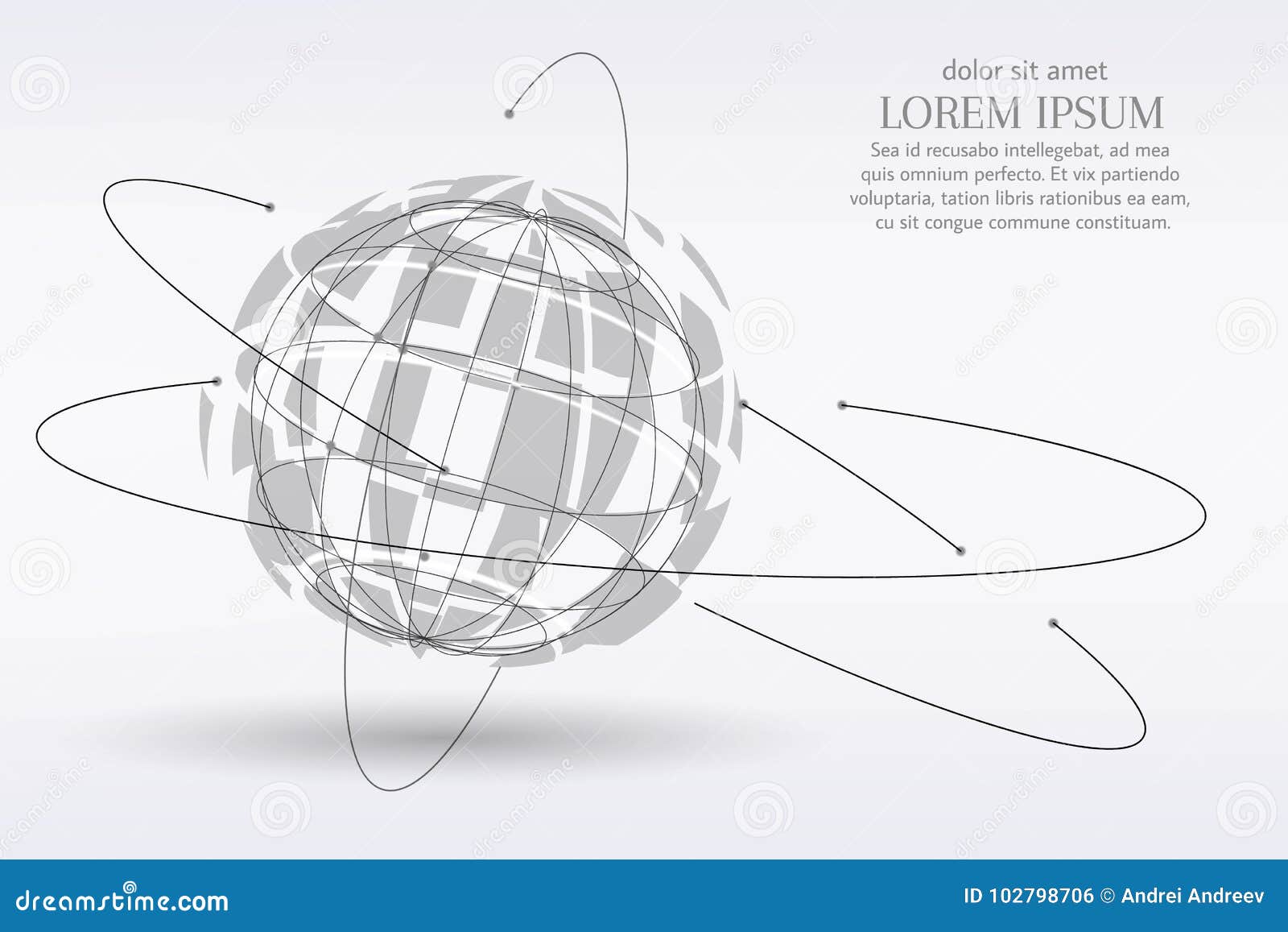 Abstract Image of a Planet Earth in the Form of a Starry Sky or Space ...