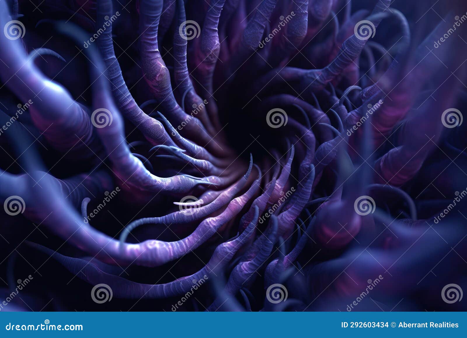 An Abstract Image of a Purple Worm Stock Illustration - Illustration of ...