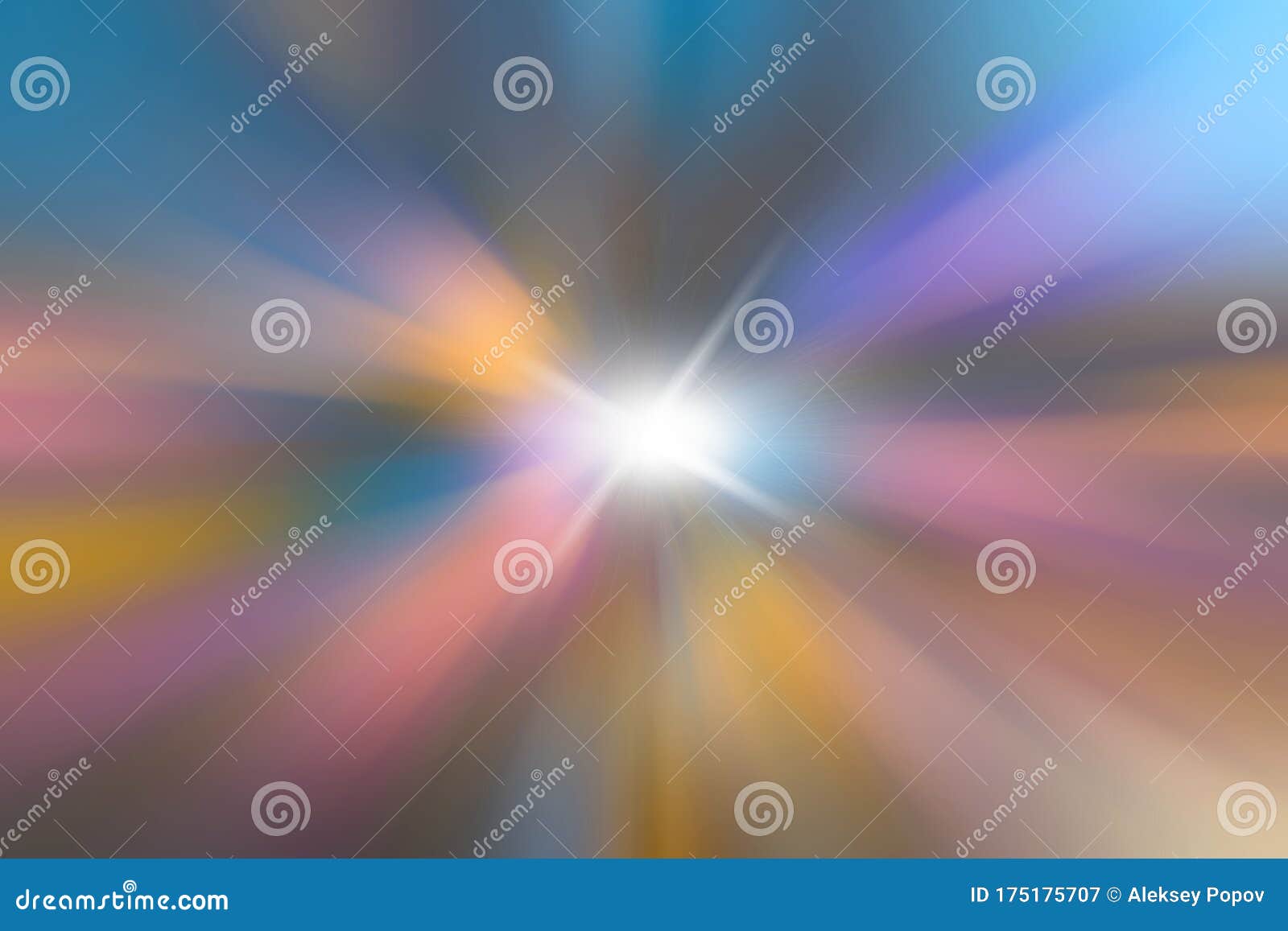 Abstract Image. Rays of Light from Central Point Stock Illustration ...