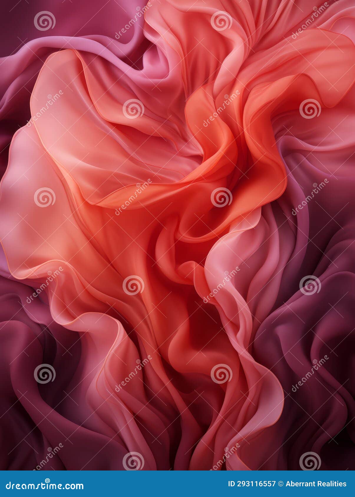 An Abstract Image of Red and Purple Fabric Stock Illustration ...