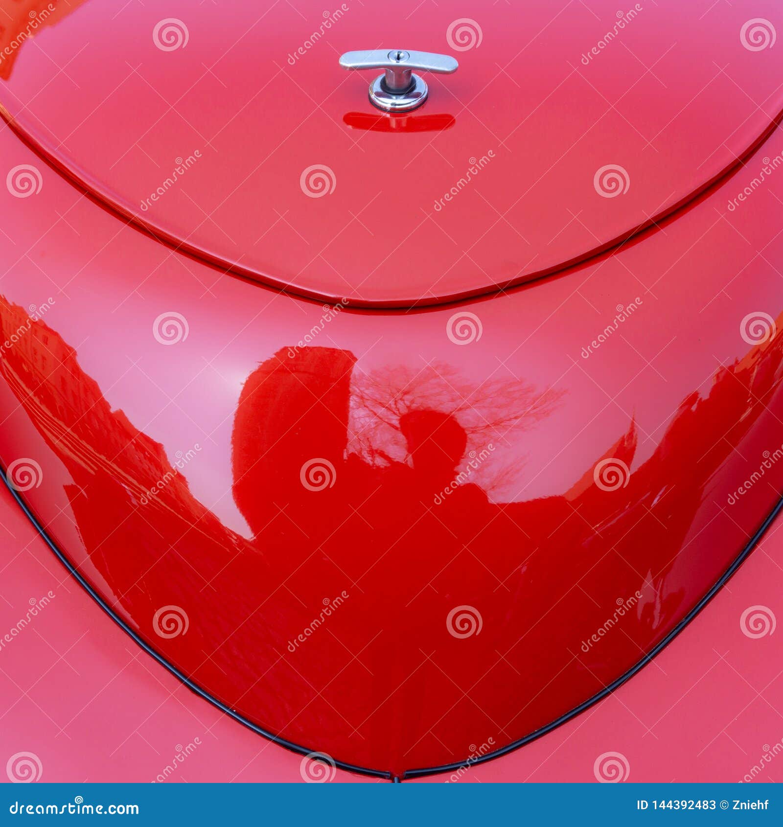 Abstract Image of the Red Rounded End of an Unidentifiable Car Stock ...