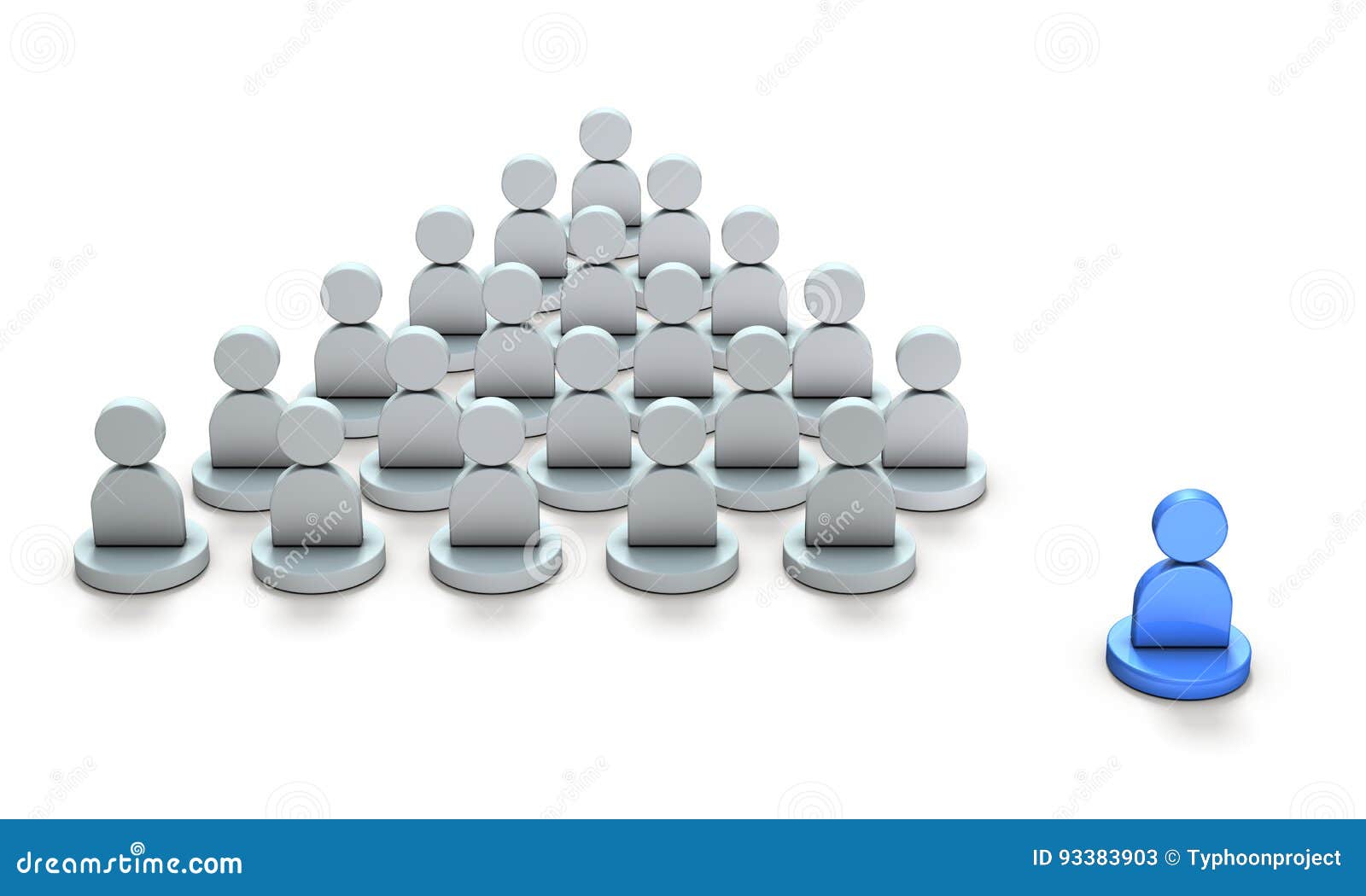 Abstract Image Representing Independent Existence. Stock Illustration ...