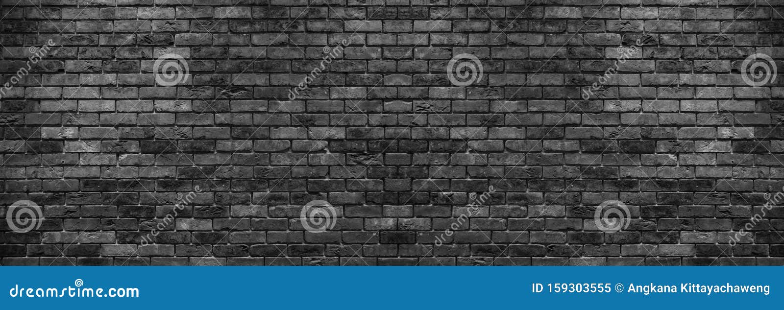 Rustic Black Grunge Brick Wall Texture Background. Stock Image - Image ...
