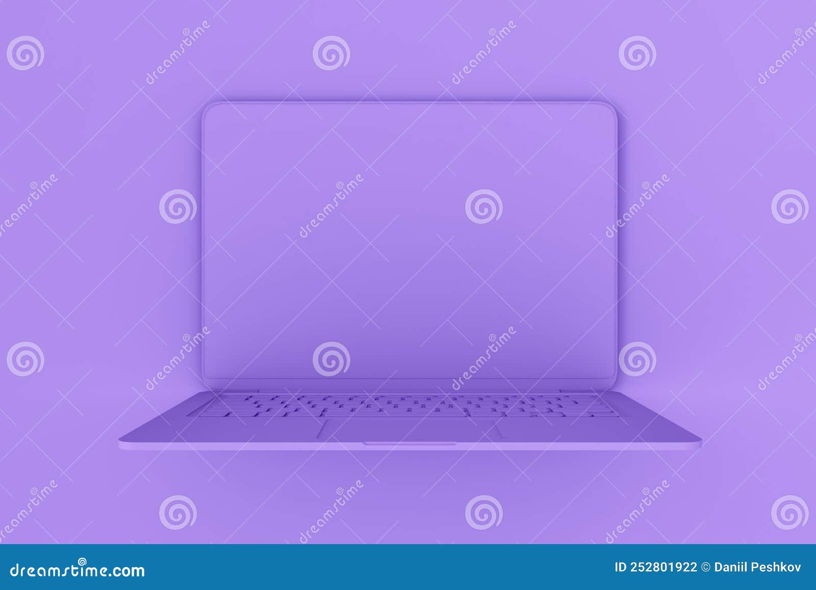 Abstract Image of Seamless Purple Laptop Background. Design and Device ...