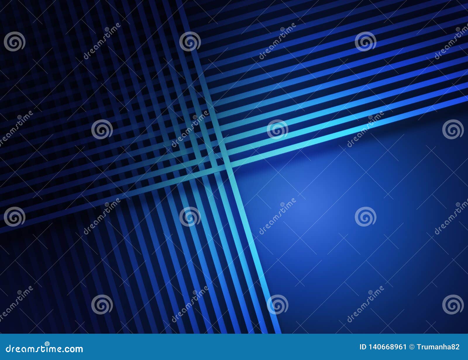 Abstract Shiny Grid in Dark Blue Background Stock Illustration ...