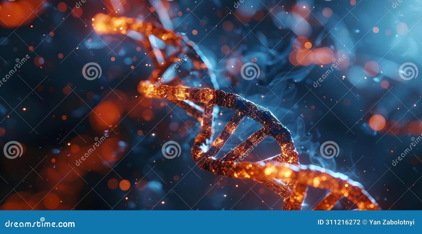 Abstract Image Showcasing Double Helix DNA Illustrating Bioinformatics ... Abstract Image Showcasing Double Helix DNA Illustrating Bioinformatics ...