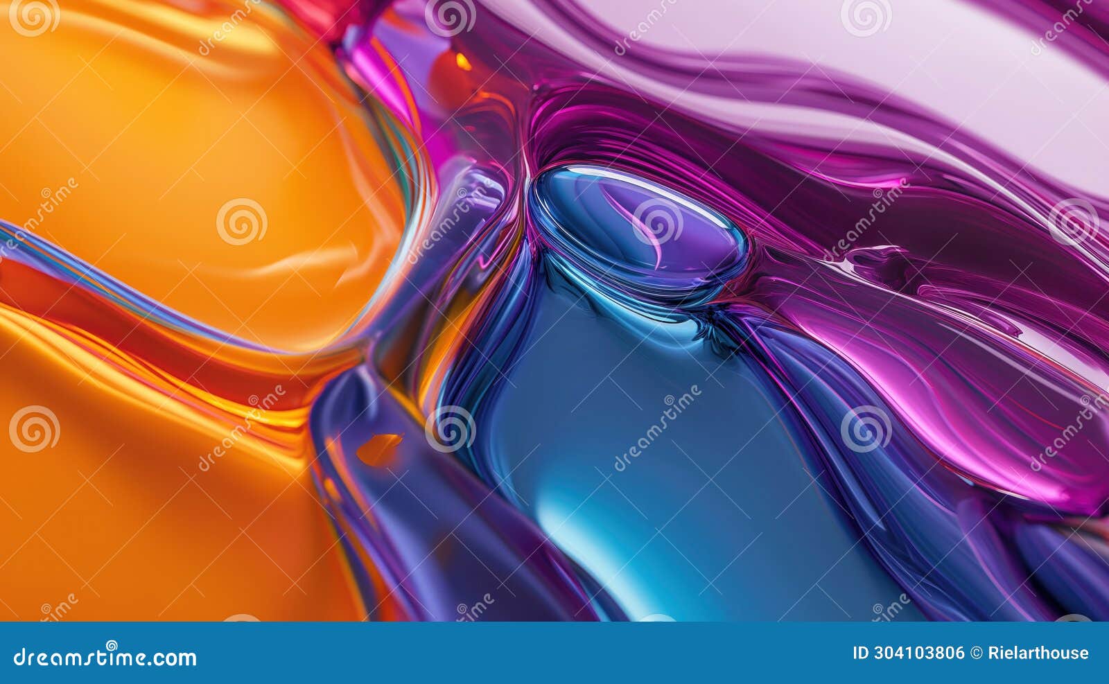 Abstract Image Showing Colorful Liquids Stock Illustration ...